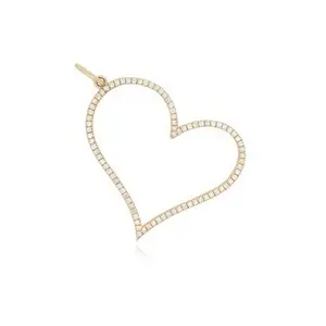THE LOVERY FINE JEWELRY Diamond Heart Charm - Yellow Gold