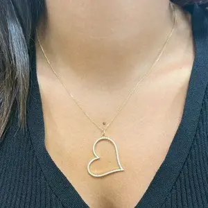 THE LOVERY FINE JEWELRY Diamond Heart Charm