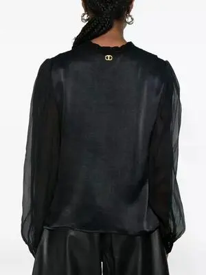 TWINSET Lace-detail Blouse - Black