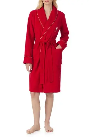 Ralph Lauren Fleece Robe - Red