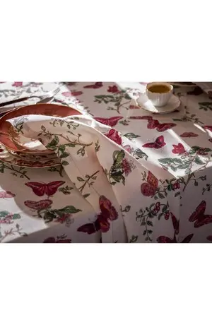MATOUK Baudin Butterfly Set Of 4 Linen Placemats