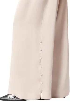 ALLSAINTS Leanne Wide Leg Trousers - Antique White