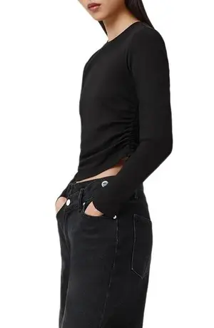 ALLSAINTS Ruched Cotton Top