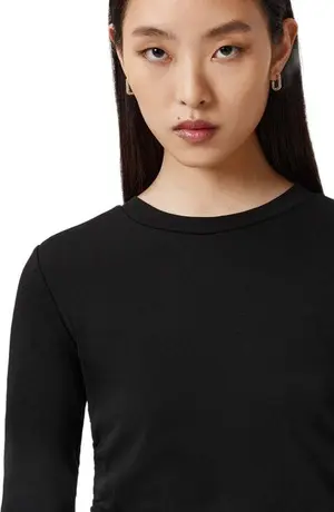 ALLSAINTS Ruched Cotton Top