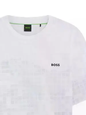 BOSS Square-pattern Cotton T-shirt