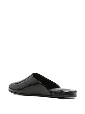 ANCIENT GREEK SANDALS Slipper Mules - Black