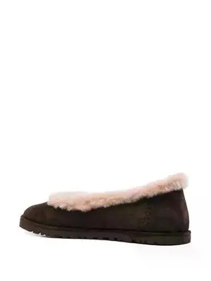 UGG Suede Ballerina Shoes - Brown