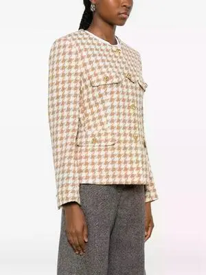 Tagliatore Houndstooth Button-fastening Jacket