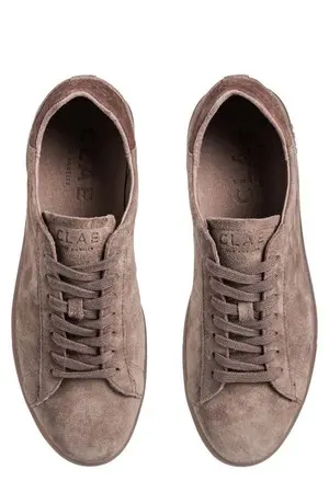 Clae Bradley Low Top Leather Sneaker - Portabella Suede