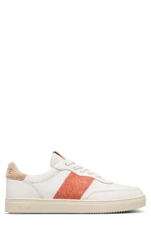 Clae Davis Perforated Leather Sneakers