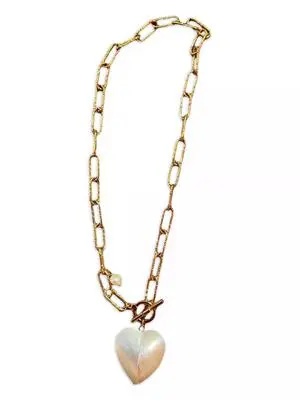 LABELLED JEWELLERY Shelley Heart-chain Necklace - Gold