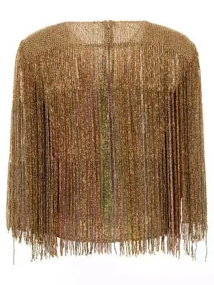 Elie Saab Fringed Crew-neck Blouse