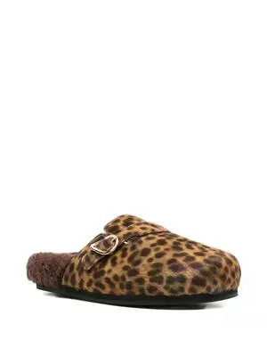 ANCIENT GREEK SANDALS Vasilitsa Leopard-print Mules