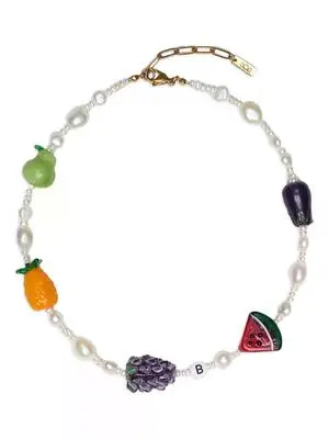 LABELLED JEWELLERY Fruit Garden Pearl Choker - Silver