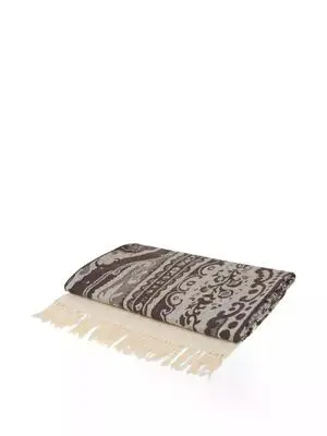 Etro Jacquard Paisley Blanket - Grey
