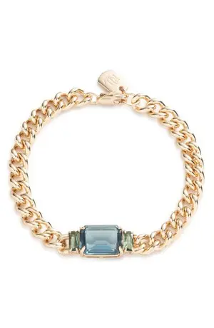 Ralph Lauren Desmond Curb Chain Bracelet - Blue