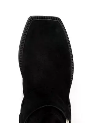 VIC MATIE Strap-detail Biker Boots - Black