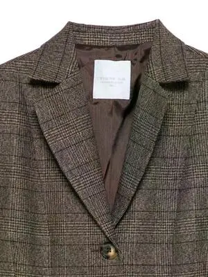 CENERE GB Plaid Single-breasted Blazer