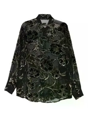 Roberto Cavalli Floral-textured Blouse