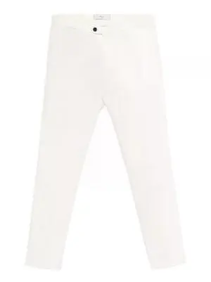 BRIGLIA 1949 Slim-cut Trousers - White