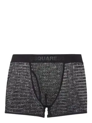 Dsquared2 All-over Logo Boxers - Black