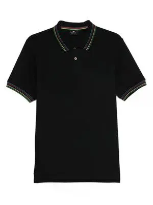 Paul Smith Striped Collar Polo Shirt