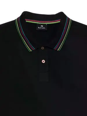 Paul Smith Striped Collar Polo Shirt
