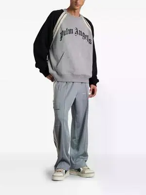 Palm Angels Logo Stripe Sweatshirt