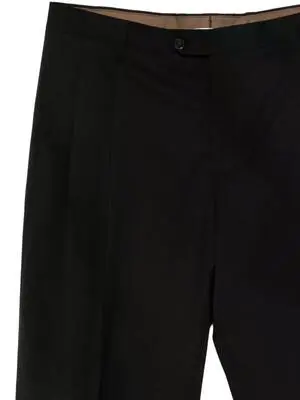 BRIGLIA 1949 Arnos Pleat-detail Trousers - Black