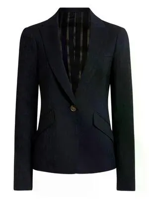 Etro Single-breasted Jacquard Blazer