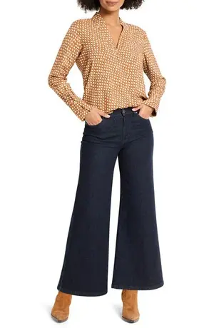 NIC+ZOE Shadow Dot Long Sleeve Top