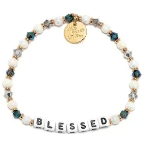 LITTLE WORDS PROJECT Blessed Beaded Stretch Bracelet