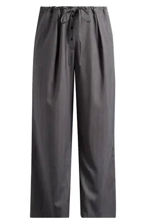 Topshop Cotton Drawstring Pants