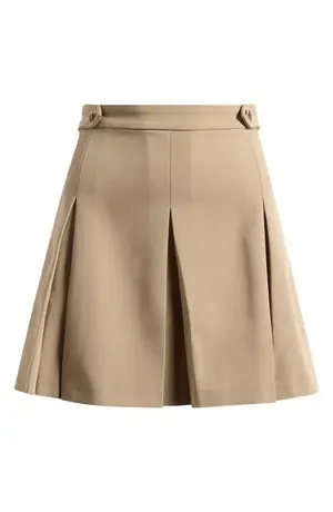 Topshop Box Pleat Mini Skirt