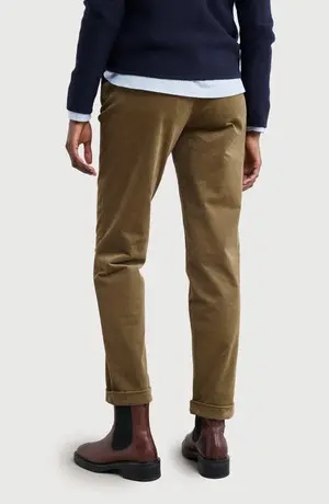 SEASALT CORNWALL Crackington Sailor Button Crop Pull-on Pants - Laurel