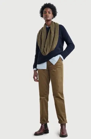 SEASALT CORNWALL Crackington Sailor Button Crop Pull-on Pants - Laurel