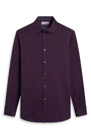 Bugatchi Jimmy Ooohcotton® Geo Pattern Button-up Shirt