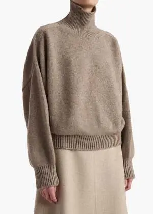 Khaite Willem Cashmere Pullover - Sepia
