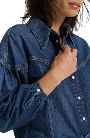Wrangler Western Denim Snap-up Shirt