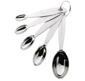 CUISIPRO Stainless Steel Measuring Spoon Set - Silver