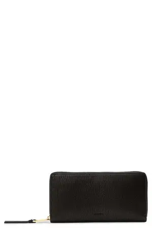ALLSAINTS Leather Travel Wallet - Black