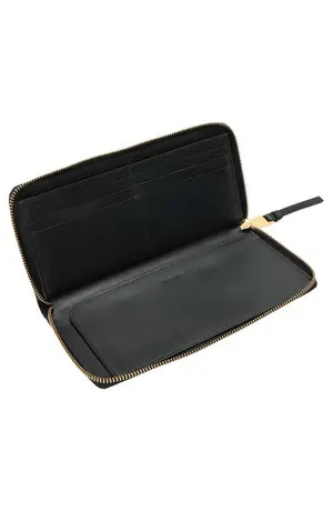ALLSAINTS Leather Travel Wallet - Black