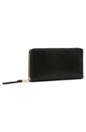 ALLSAINTS Leather Travel Wallet - Black