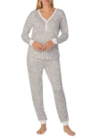 Kate Spade New York Print Henley Pajamas - White