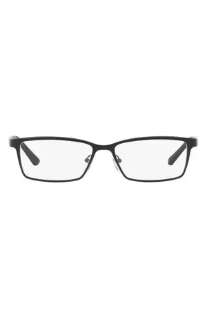Burberry 56mm Rectangular Eyeglasses - Matte Black/demo Lens