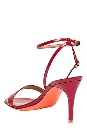 Santoni Patent Leather High-heel Sandals - Red