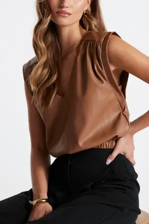 BISHOP + YOUNG Simone Leather Top