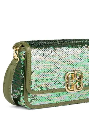 LK BENNETT Zoe Sequin Shoulder Bag
