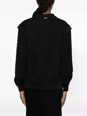 TWINSET Knitted Top With Lace Sleeves