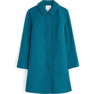 SEASALT CORNWALL Wood Cabin Longline Coat - Teal